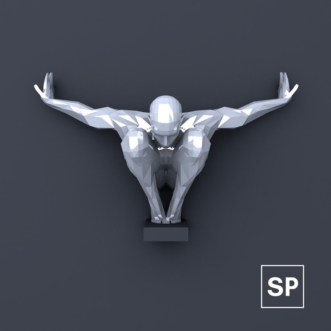 Human Flying, Swimmer, Papercraft, Human Sculpture, Interior Design ...