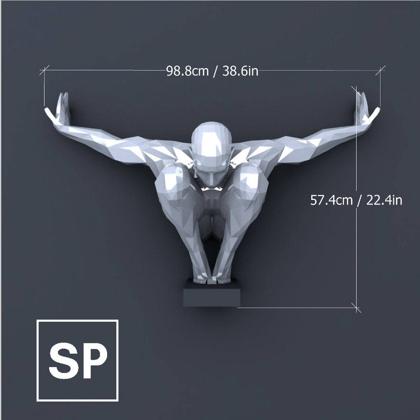 Human Flying, Swimmer, Papercraft, Human Sculpture, Interior Design ...