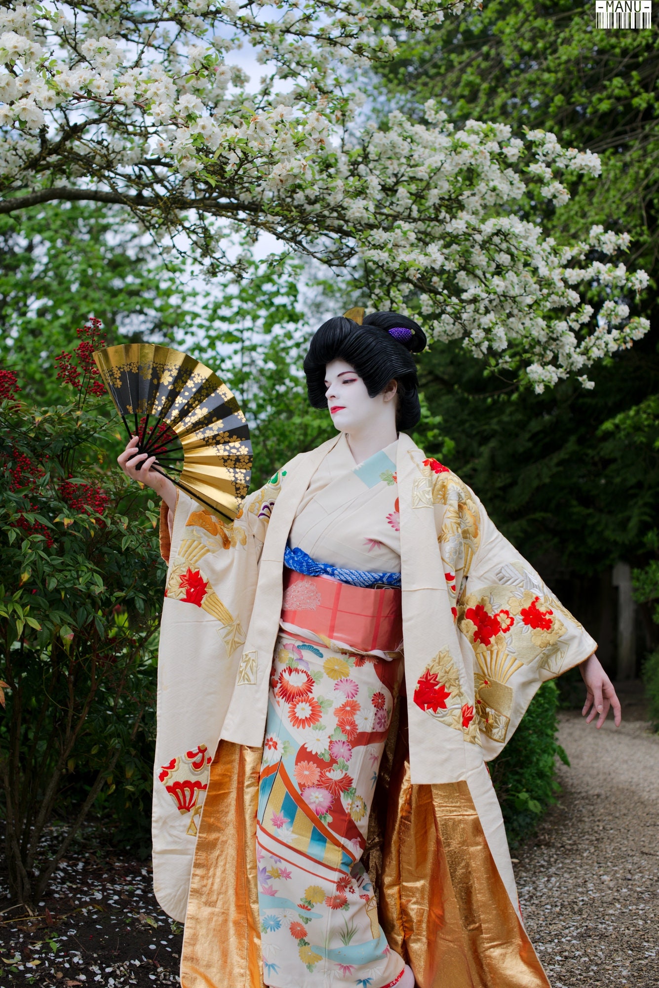 White Uchikake Kimono