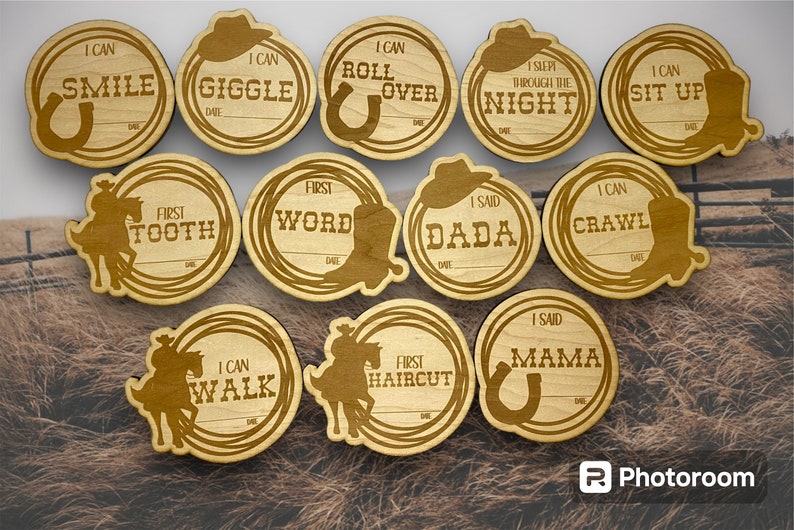 Cowboy up Baby Monthly Milestones - Etsy