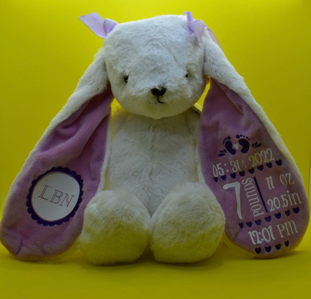 Personalized Birth Stats Plush - Etsy