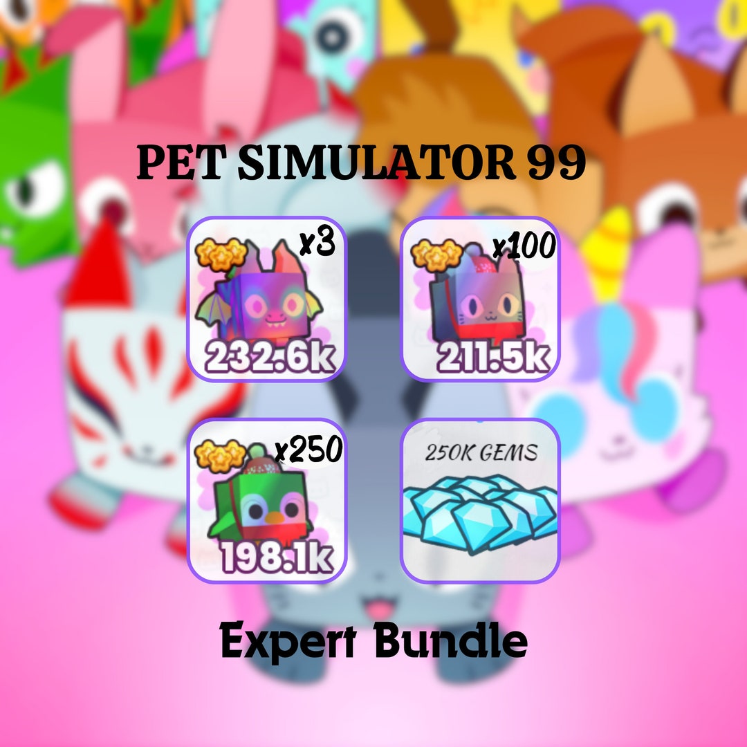 Pet Simulator 99 Expert Bundle Strong Pets & Gems - Etsy Australia