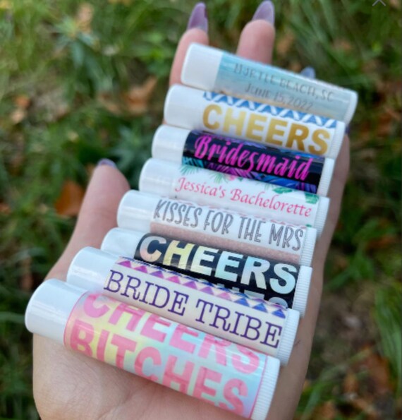 Custom Chapsticks for Bachelorette Party / Birthday Party | Etsy