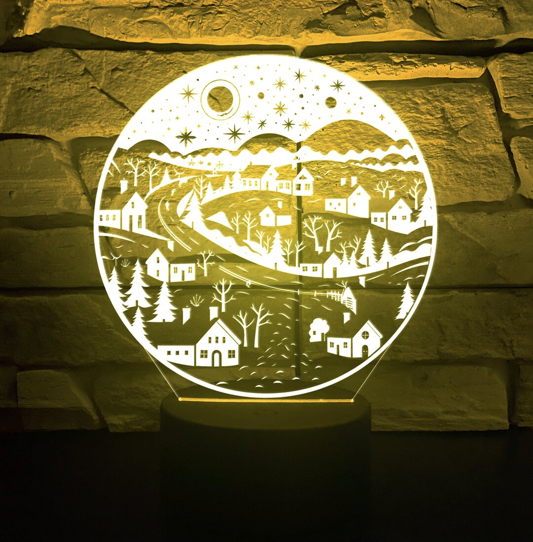 3D Lamp File 3D Laser Christmas 3D Laser Cut Files, 3D Lamp Files, 3D ...