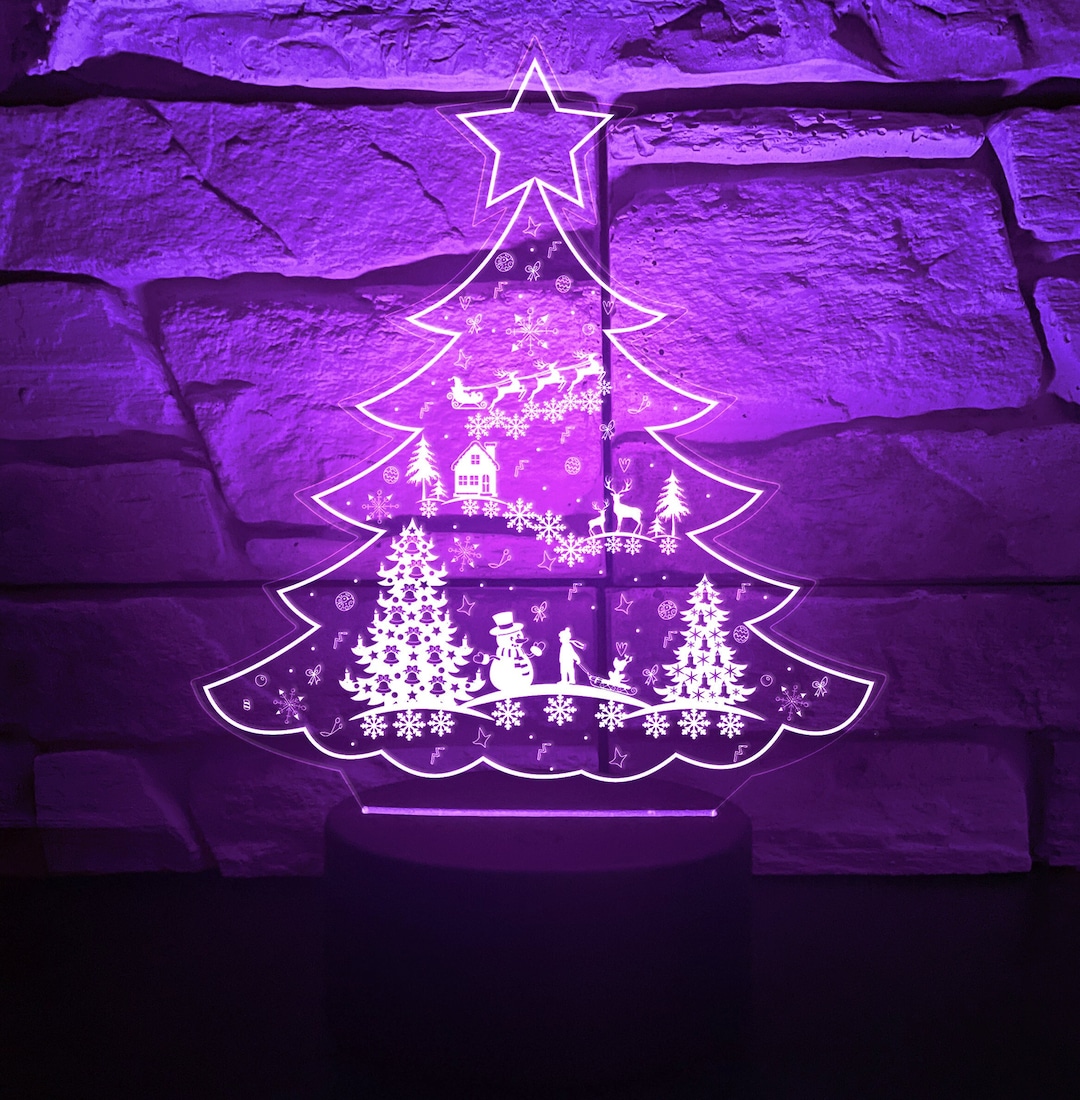 3D Lamp File | 3D Laser Christmas | 3D Laser Cut Files, 3D Lamp Files, 3D Lamp Svg | 3D Led Lamp ...