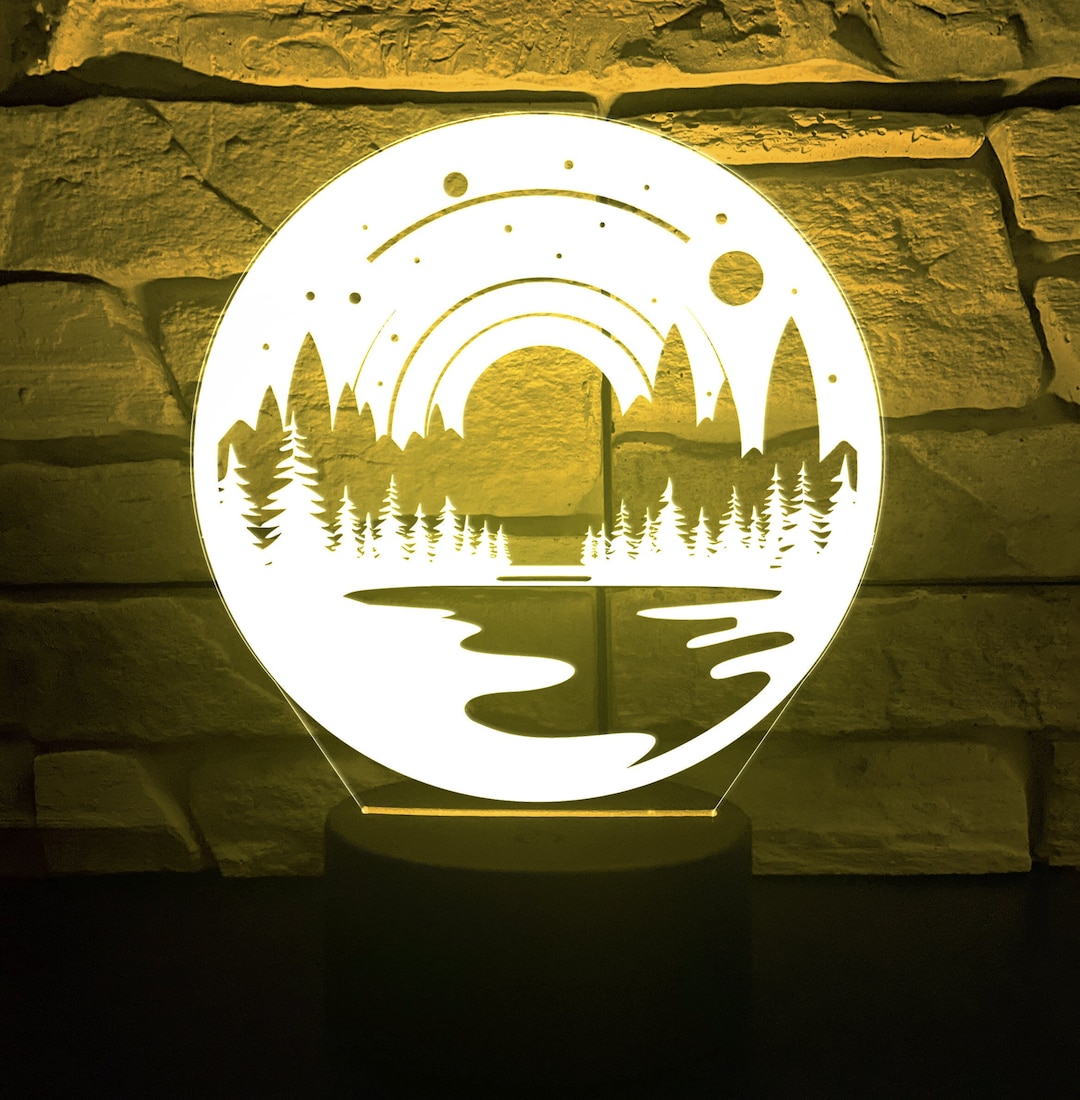 3D Lamp File 3D Laser Christmas 3D Laser Cut Files, 3D Lamp Files, 3D Lamp Svg 3D Led Lamp File ...