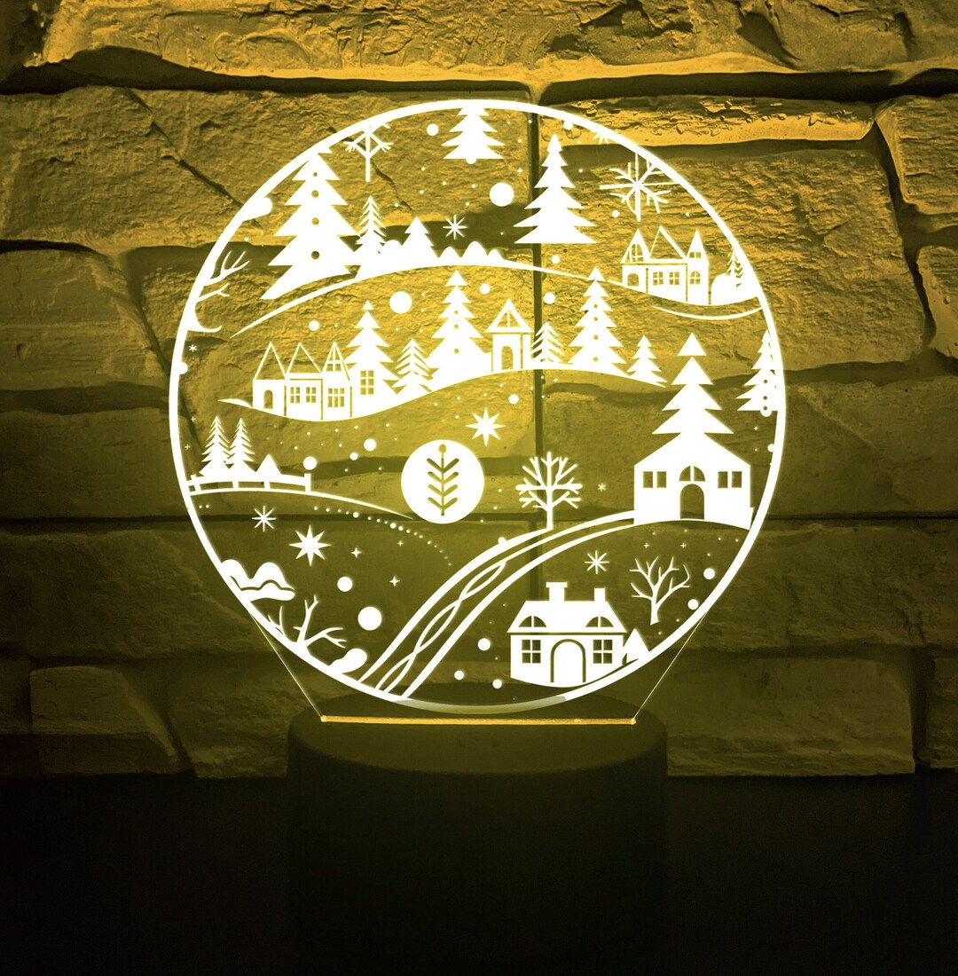 3D Lamp File 3D Laser Christmas 3D Laser Cut Files, 3D Lamp Files, 3D ...