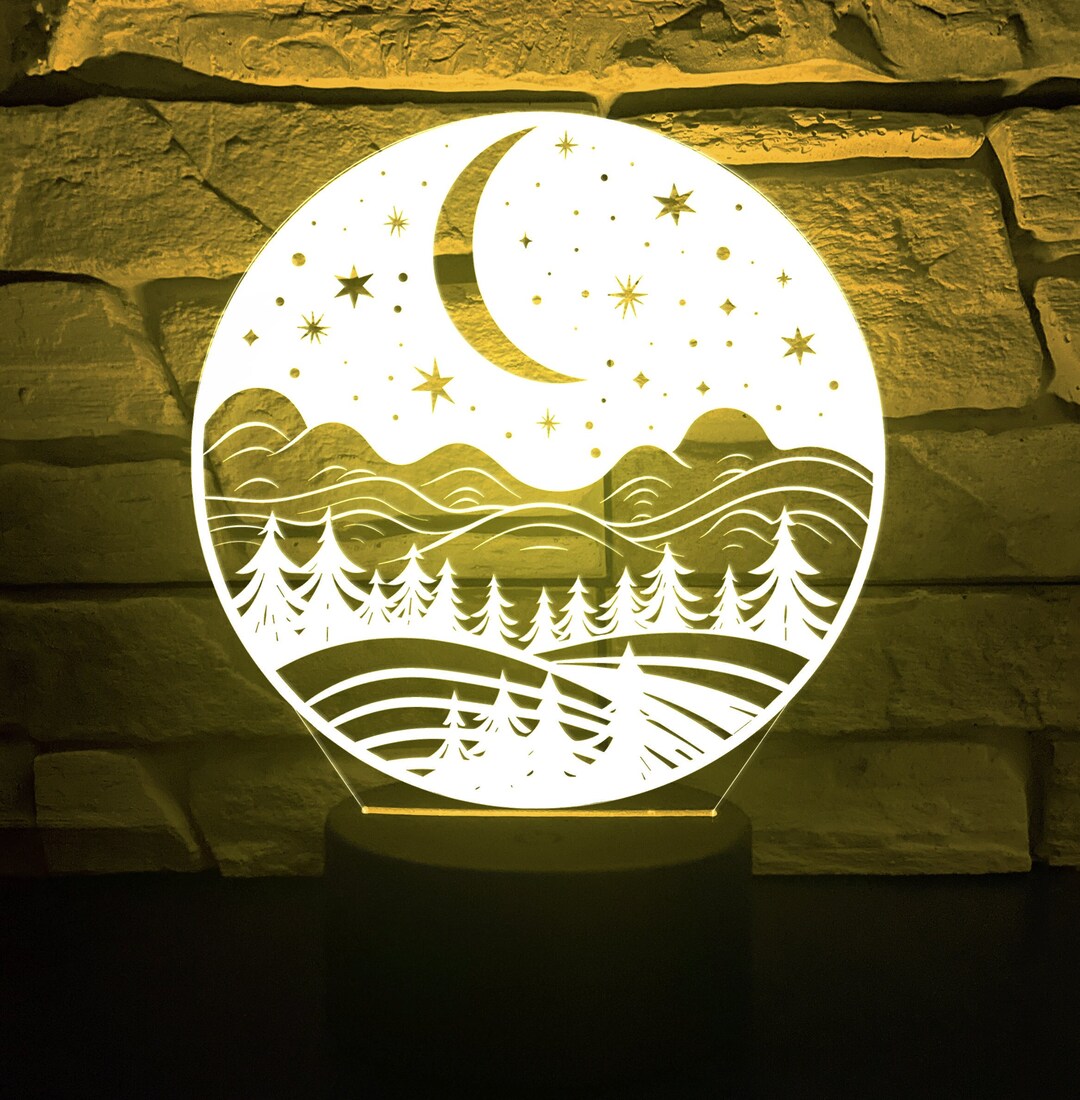 3D Lamp File 3D Laser Christmas 3D Laser Cut Files, 3D Lamp Files, 3D Lamp Svg 3D Led Lamp File ...