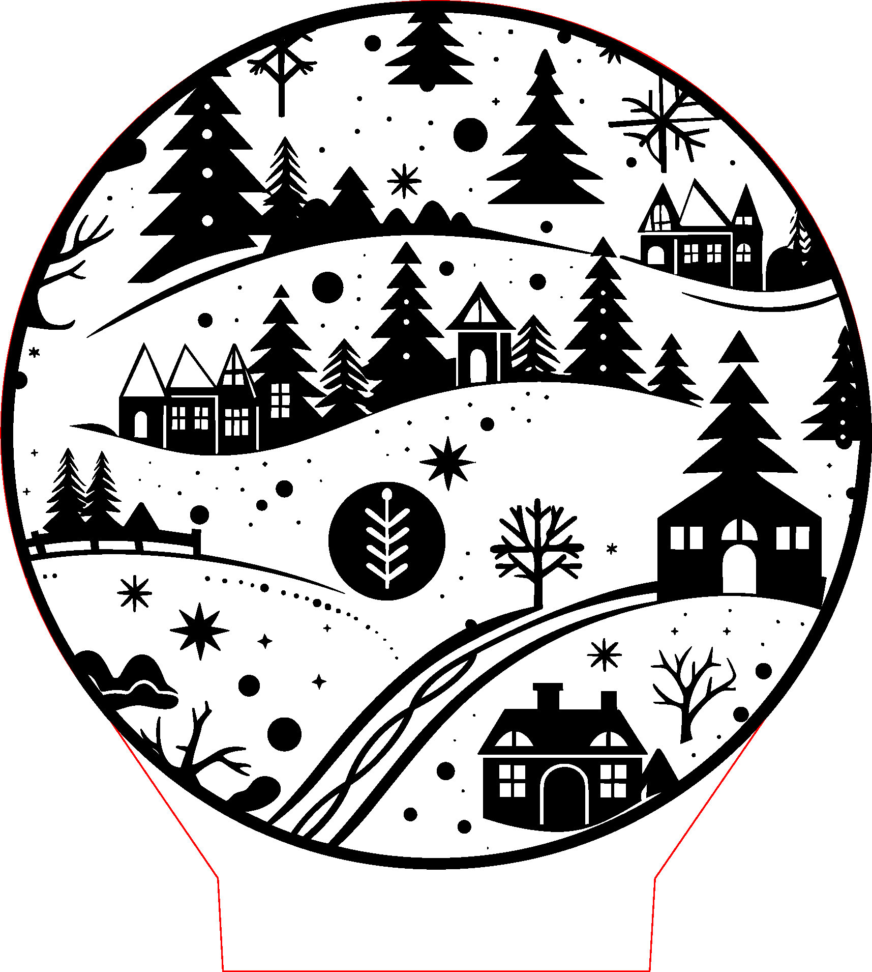 3D Lamp File 3D Laser Christmas 3D Laser Cut Files, 3D Lamp Files, 3D Lamp Svg 3D Led Lamp File ...