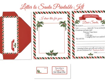 Letter to Santa Sign. Kids Christmas Wish List,letter to Santa ...