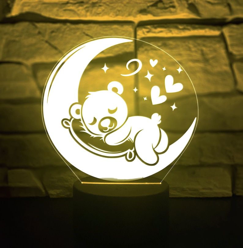 3D Lamp File | 3D Laser Bear Bundle | 3D Laser Cut Files, 3D Lamp File ...