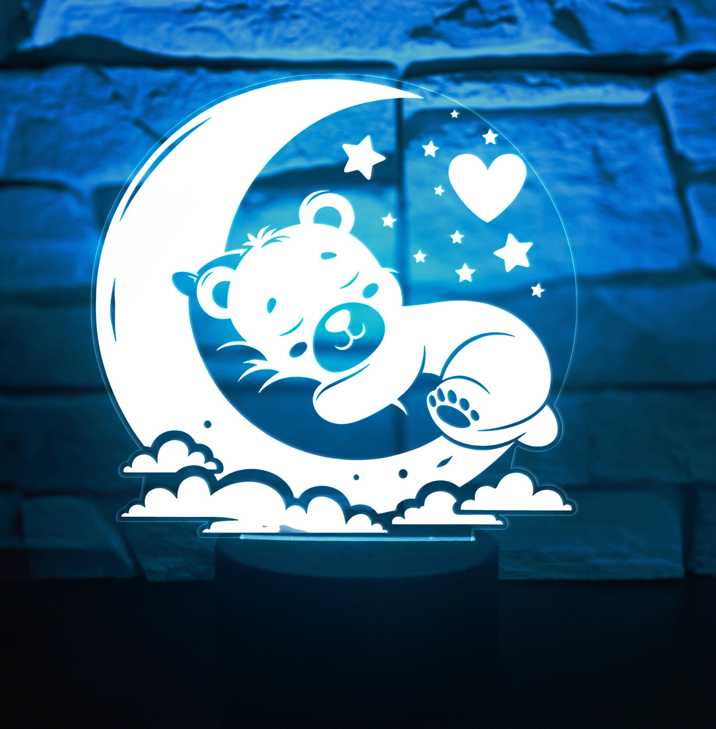 3D Lamp File | 3D Laser Bear Bundle | 3D Laser Cut Files, 3D Lamp File ...