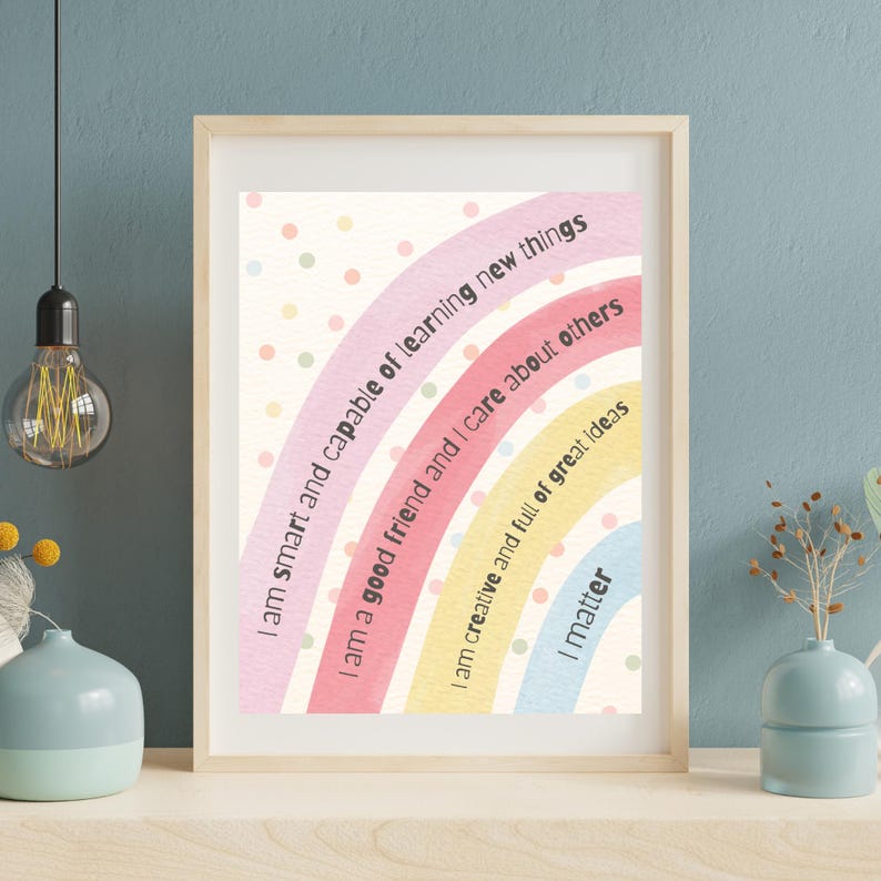 Boho-inspired Printable Posters With Empowering Affirmations, Perfect ...