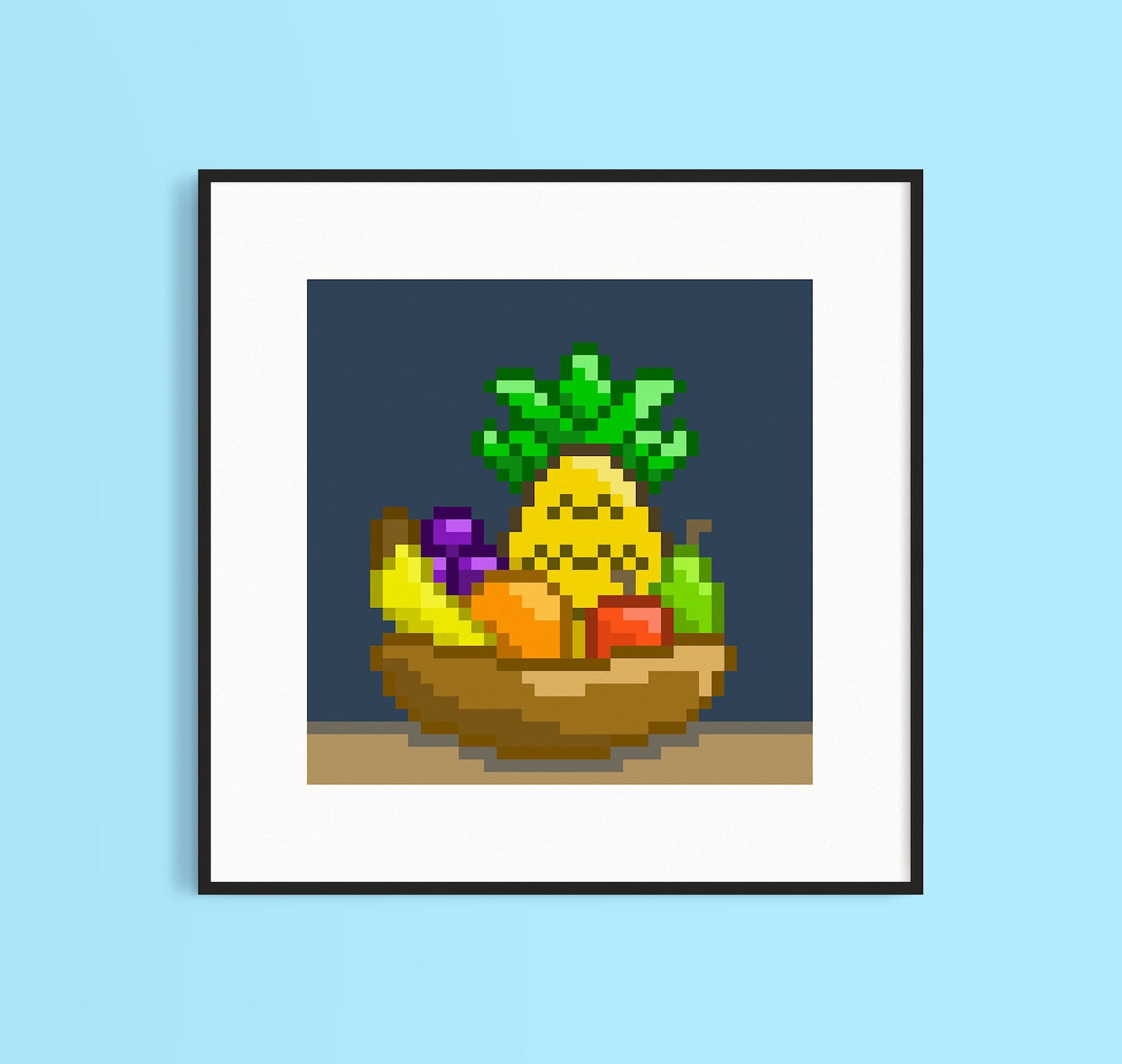 Pixel Fruit Bowl, Digital Download - Etsy