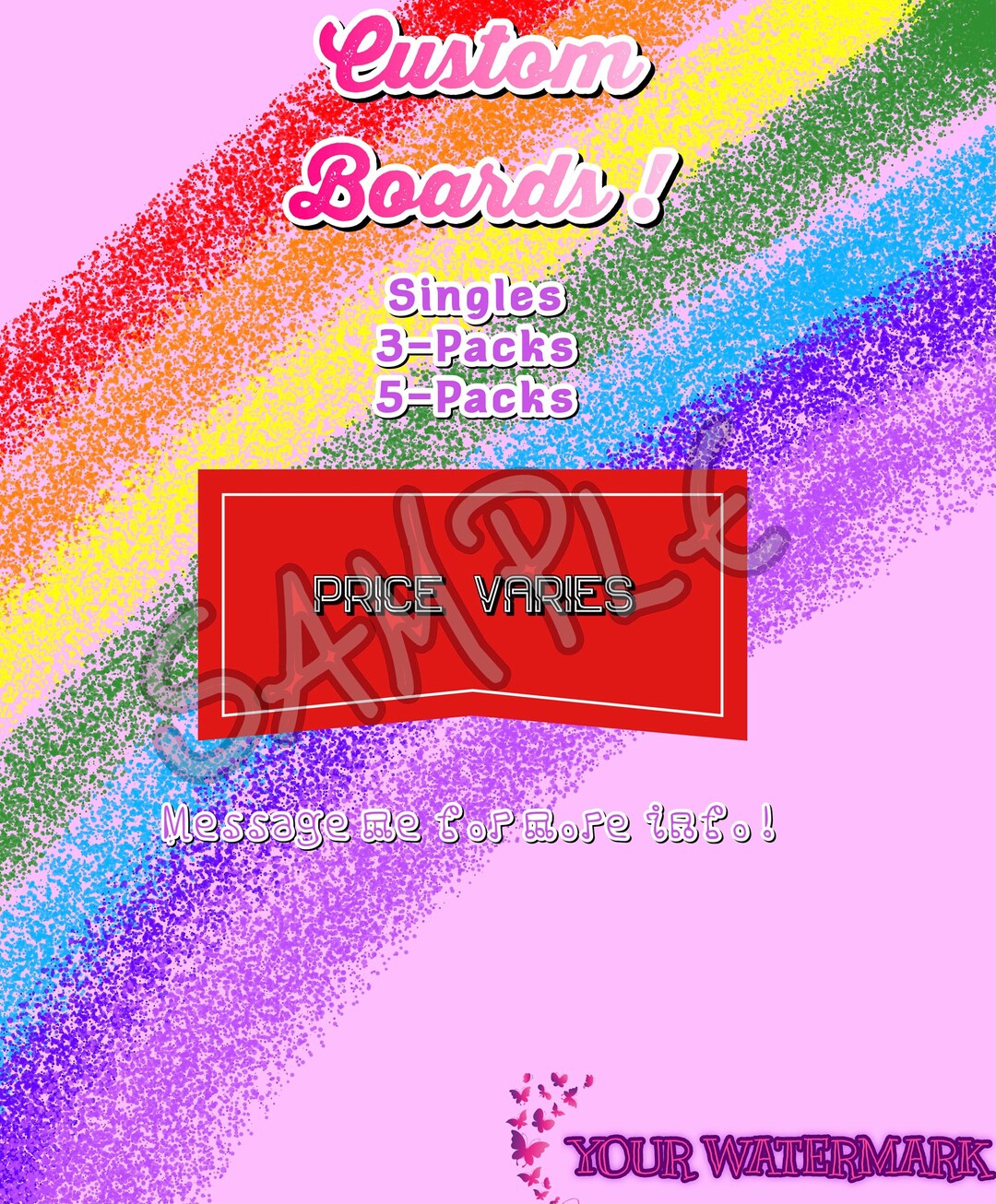 1-15 PRIZE BOARD | Custom Design - Etsy