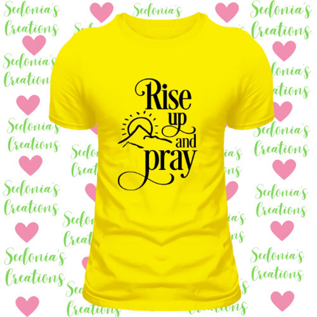 Digital Download Rise up and Pray PNG for T-shirts, Mug, Handbags ...