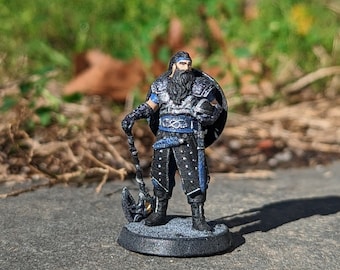 Dnd Viking Miniature Thunderlord Norse God Miniature 32mm 75mm and Bust ...