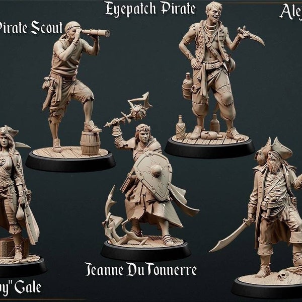 Pirate Miniatures - Etsy