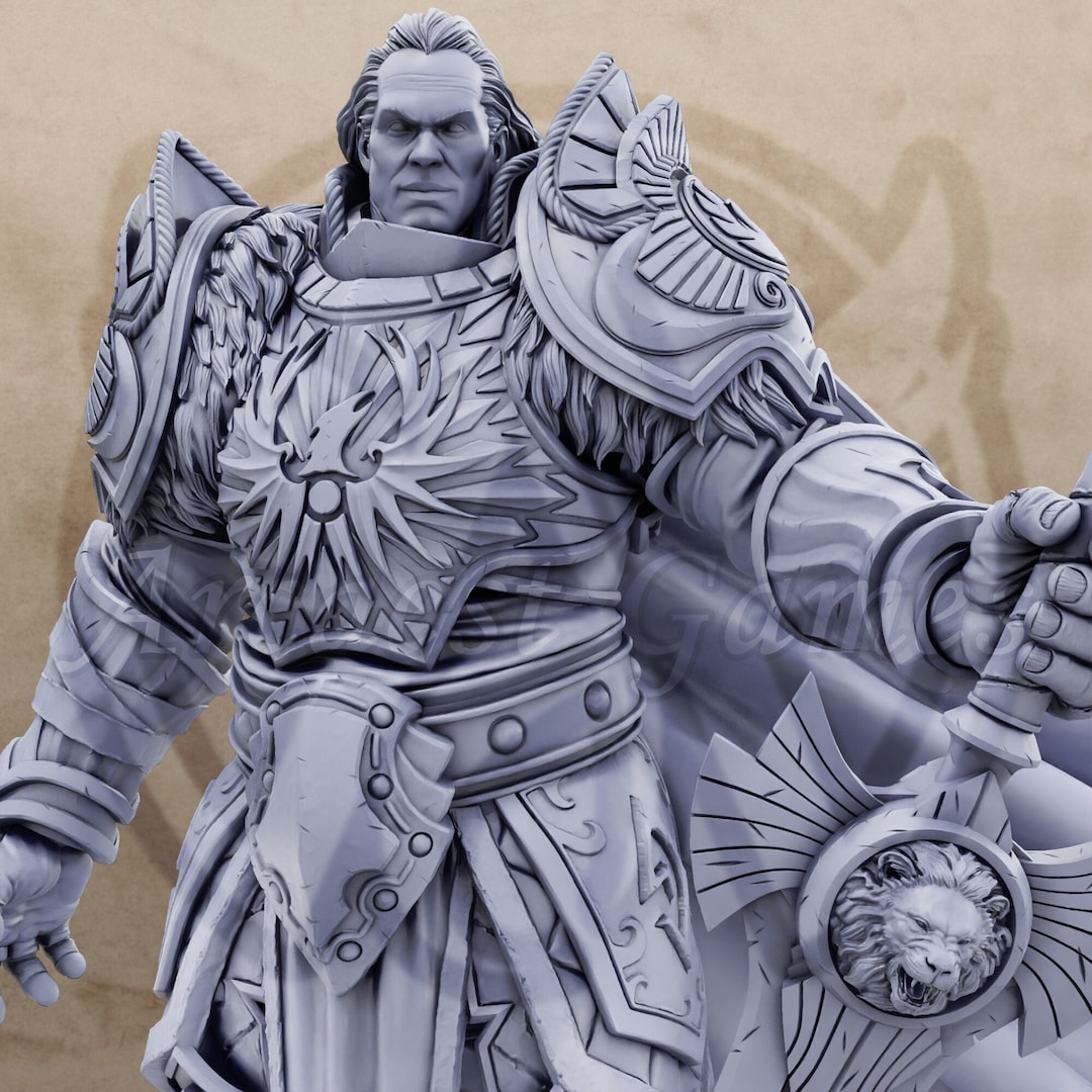 Count Obsidius Paladin Miniature Dungeons Dragons Dnd Mini 28mm 32mm ...