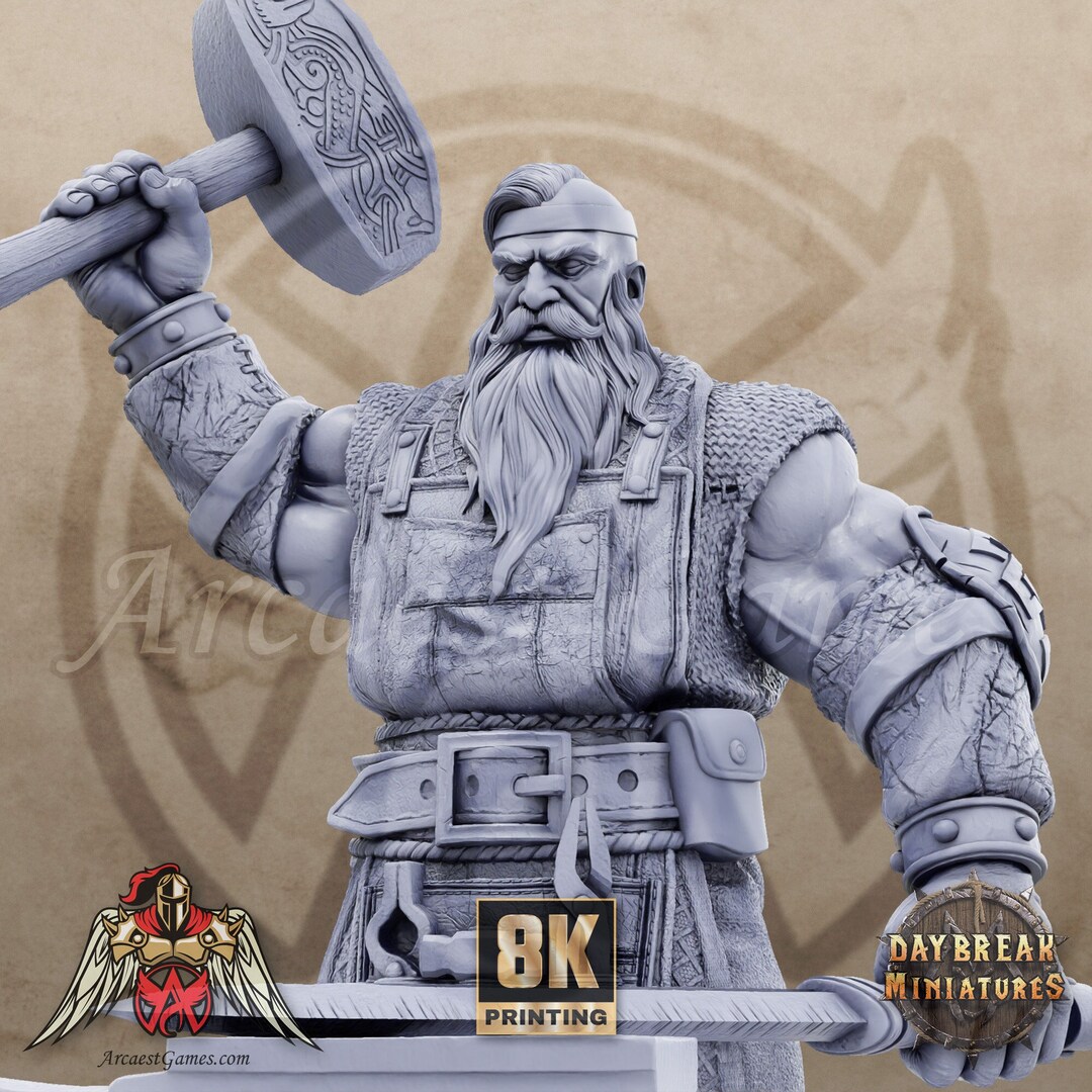 Varg Firebrand 32mm Scale Viking Miniature Dungeons Dragons D&D Dnd ...