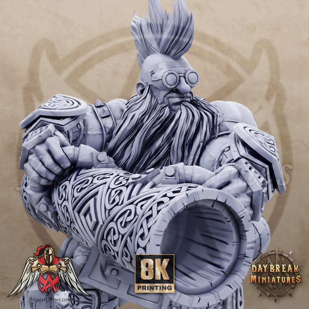 Dwarf Yul Kaboom Grummer Dwarf Miniature Dungeons and Dragons D&D Dnd ...