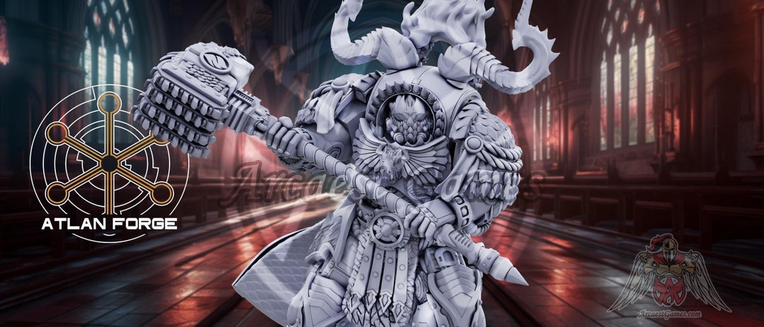 Dragon Knight Space Commander Grimdark Marine Tabletop Wargaming ...