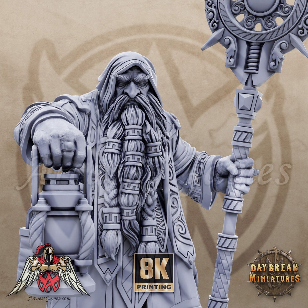 Draugmaster Slee Dwarf Miniature for Dungeons and Dragons D&D Dnd ...