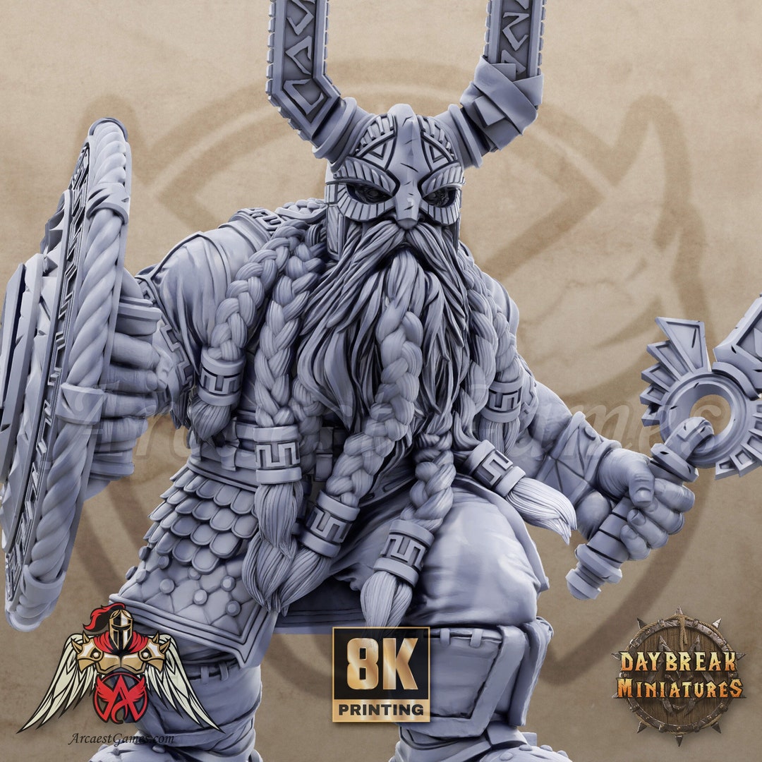 Eino 32mm Scale Dwarf Miniature Dungeons Dragons Dnd Mini - Dwarfs of ...