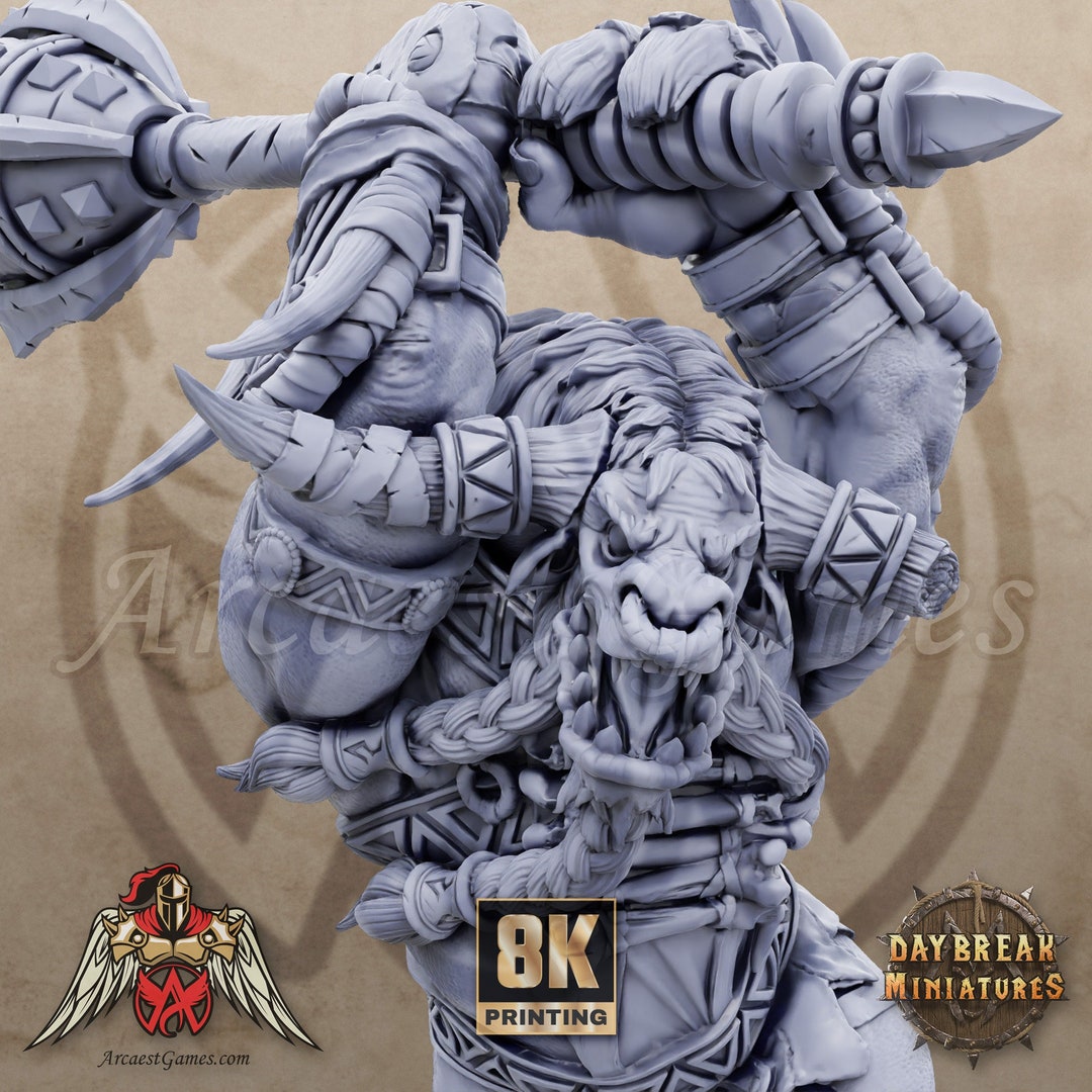 Marius Wrathbone Minotaur Dungeons Dragons Miniature Dnd Mini Tauren ...