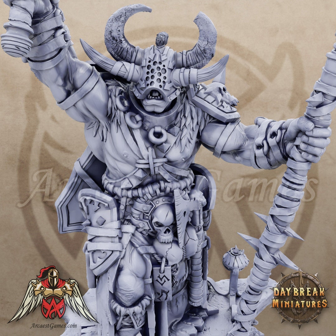 Proponezius Q 32mm Scale Barbarian Miniature Dungeons Dragons D&D Dnd ...