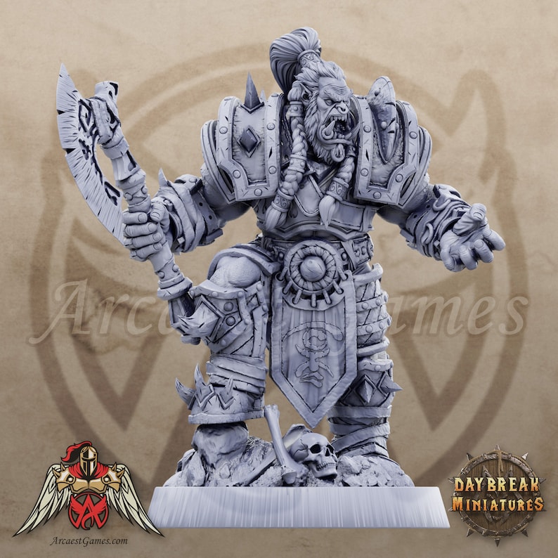 Lord Primo 32mm Scale Orc Miniature Dungeons Dragons Mini Dnd ...