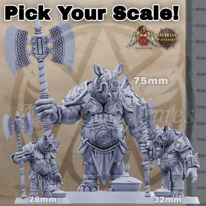 Zeno Rhinofolk Miniature Dungeons Dragons Dnd Rhinofolk Mini D&D ...