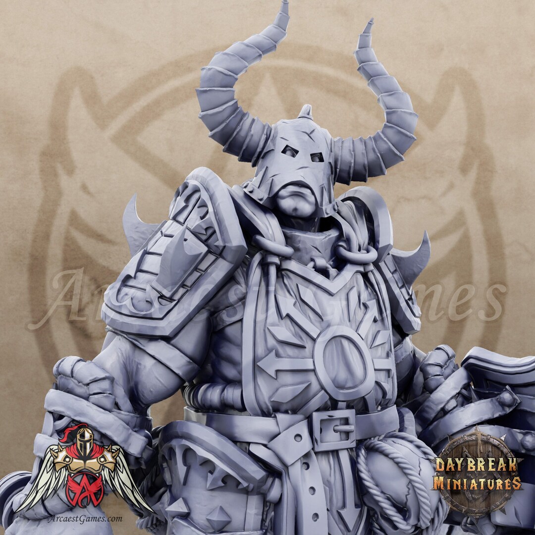 Skyrminz 32mm Scale Barbarian Miniature Dungeons Dragons D&D Dnd Chaos ...