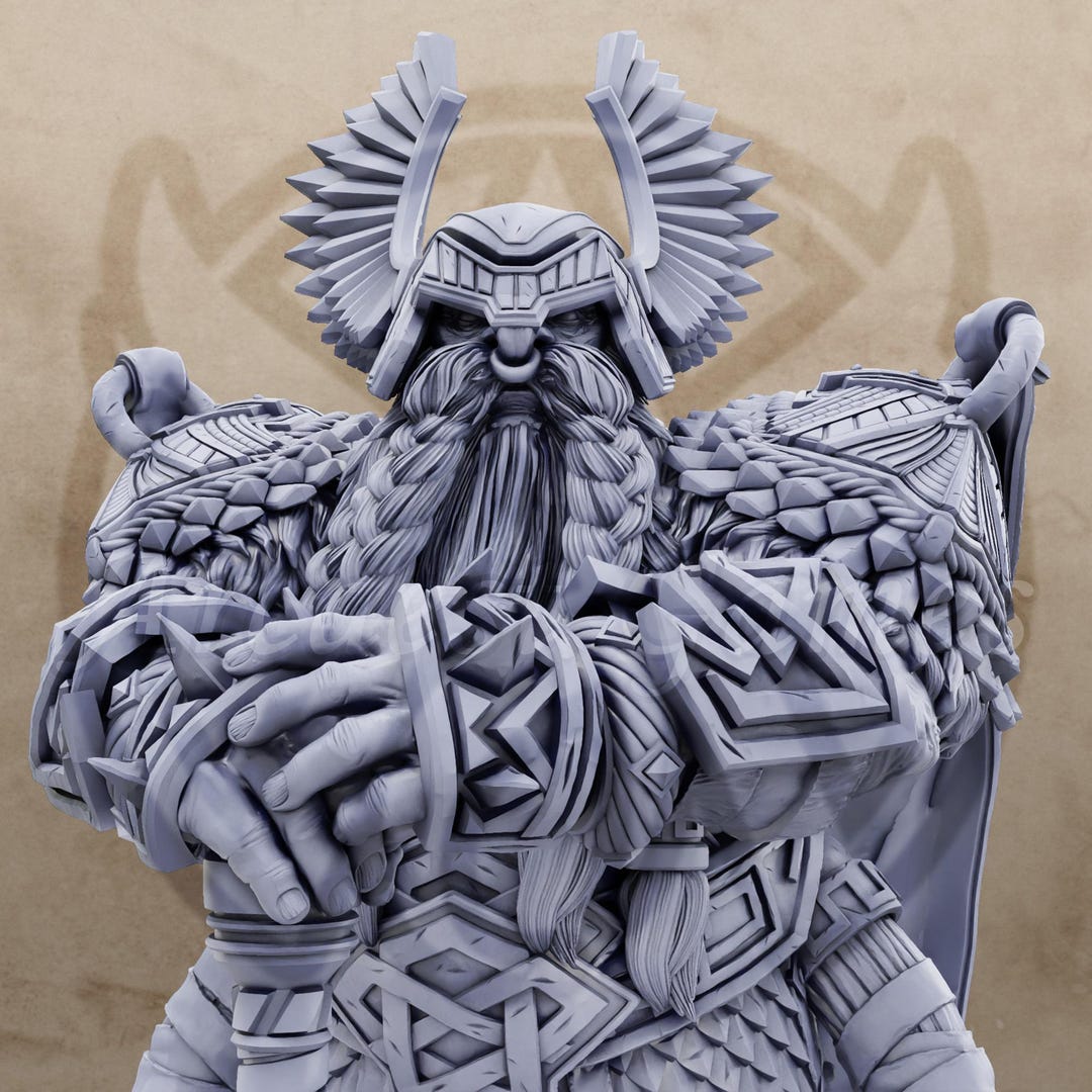 Judge Sindri 32mm Scale Dwarf Miniature Dungeons Dragons Dnd Mini - Deviant Dwarves of the ...