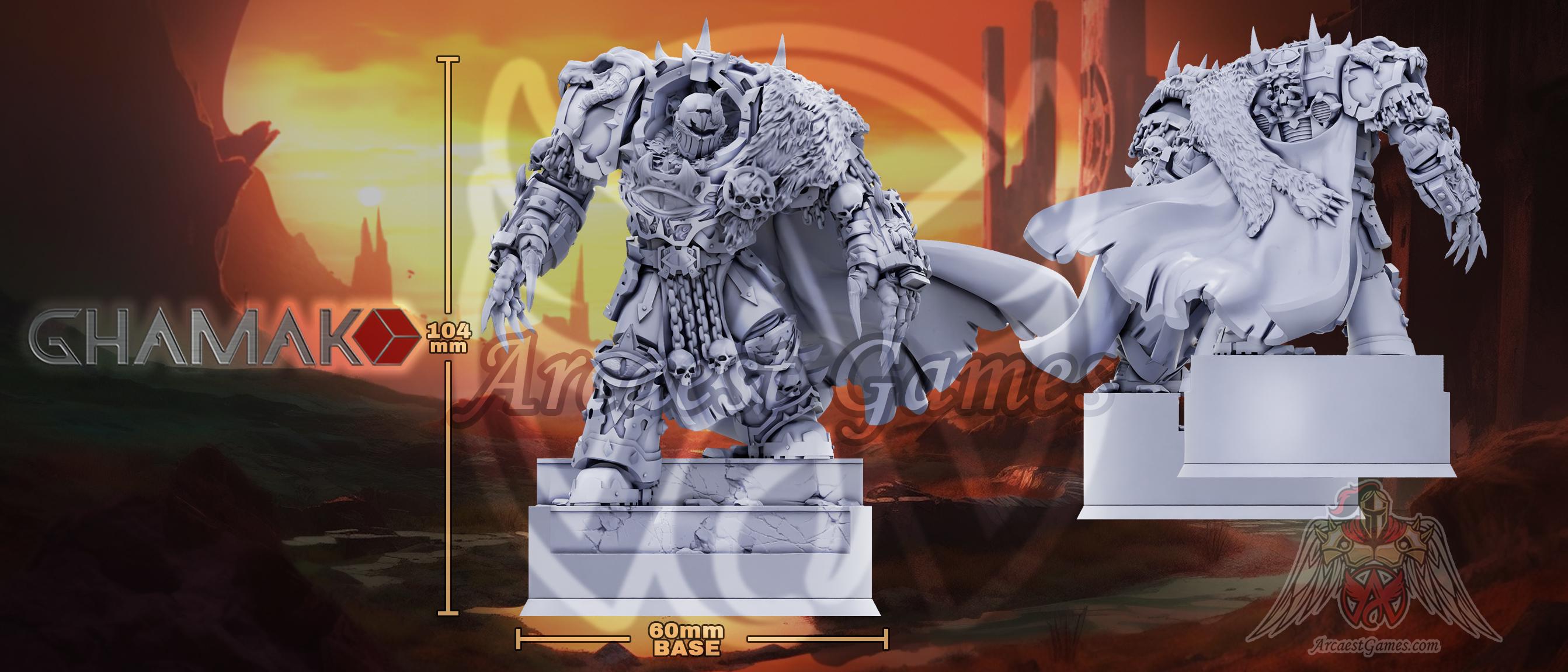 Asmodeus Supreme Heretic Giant 104mm Tall Grimdark Chaos Mini ...