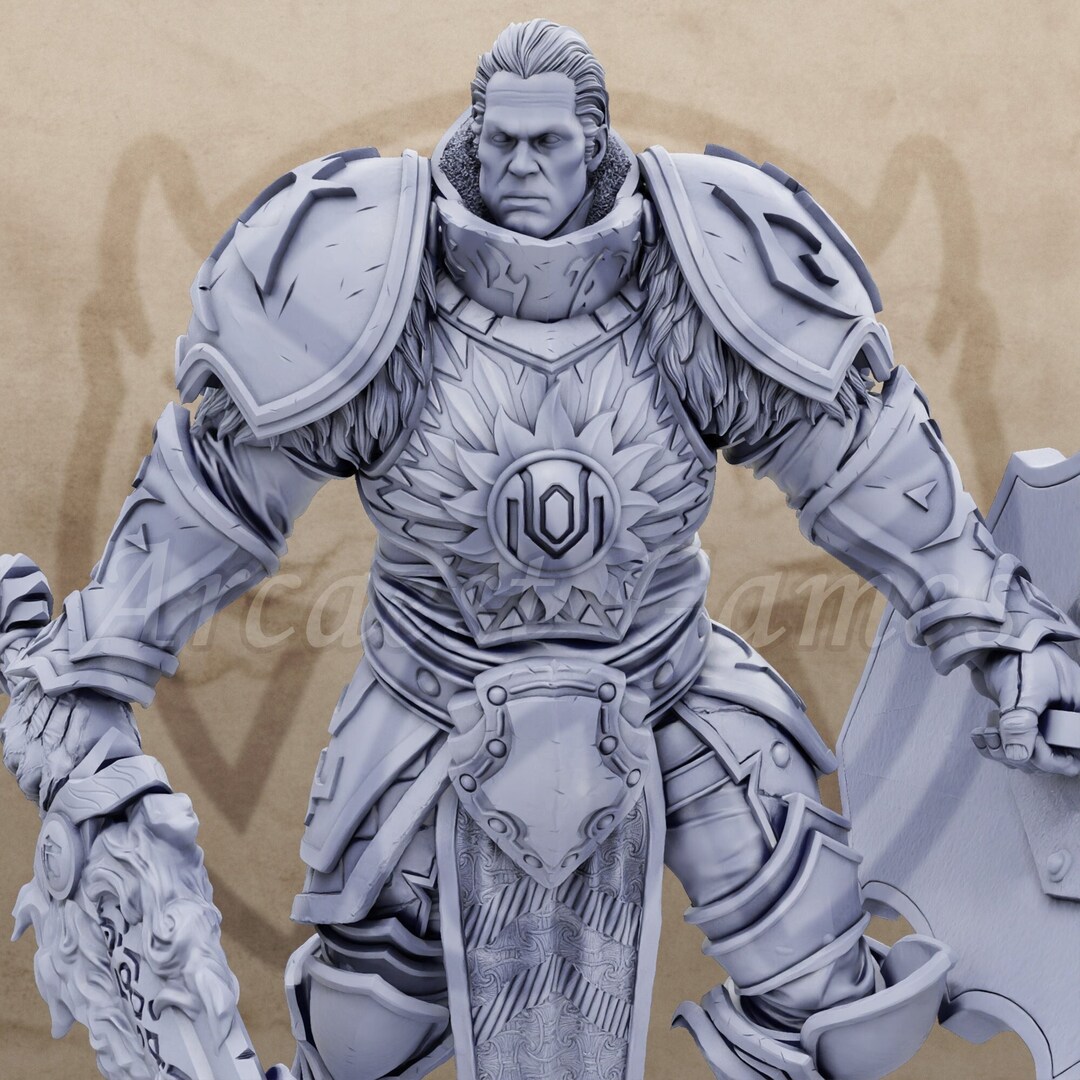 Prince Lysander Paladin Miniature Dungeons Dragons Dnd Mini 28mm 32mm ...