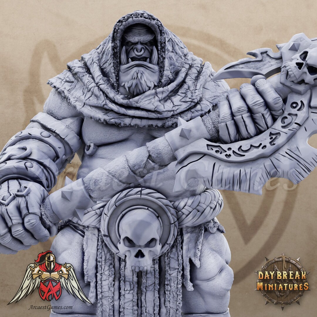 Skidz Hood 32mm Scale Orc Miniature Dungeons Dragons Mini Dnd ...