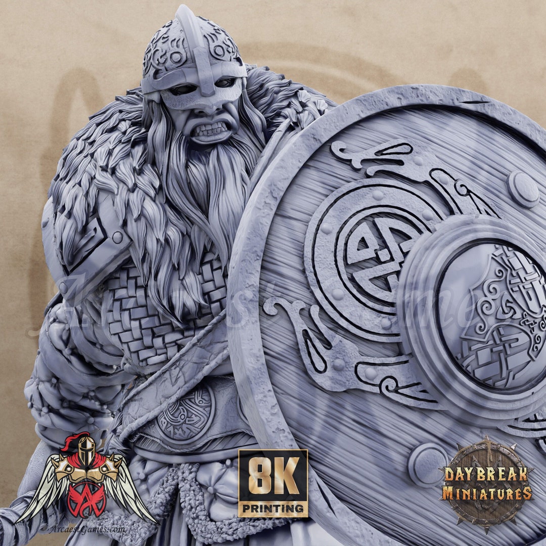 Einar Bloodaxe 32mm Scale Viking Miniature Dungeons Dragons Dnd ...