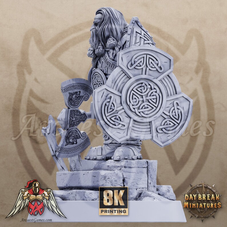Ragnar Stoner 32mm Scale Dwarf Miniature for Dungeons Dragons Dnd Mini ...