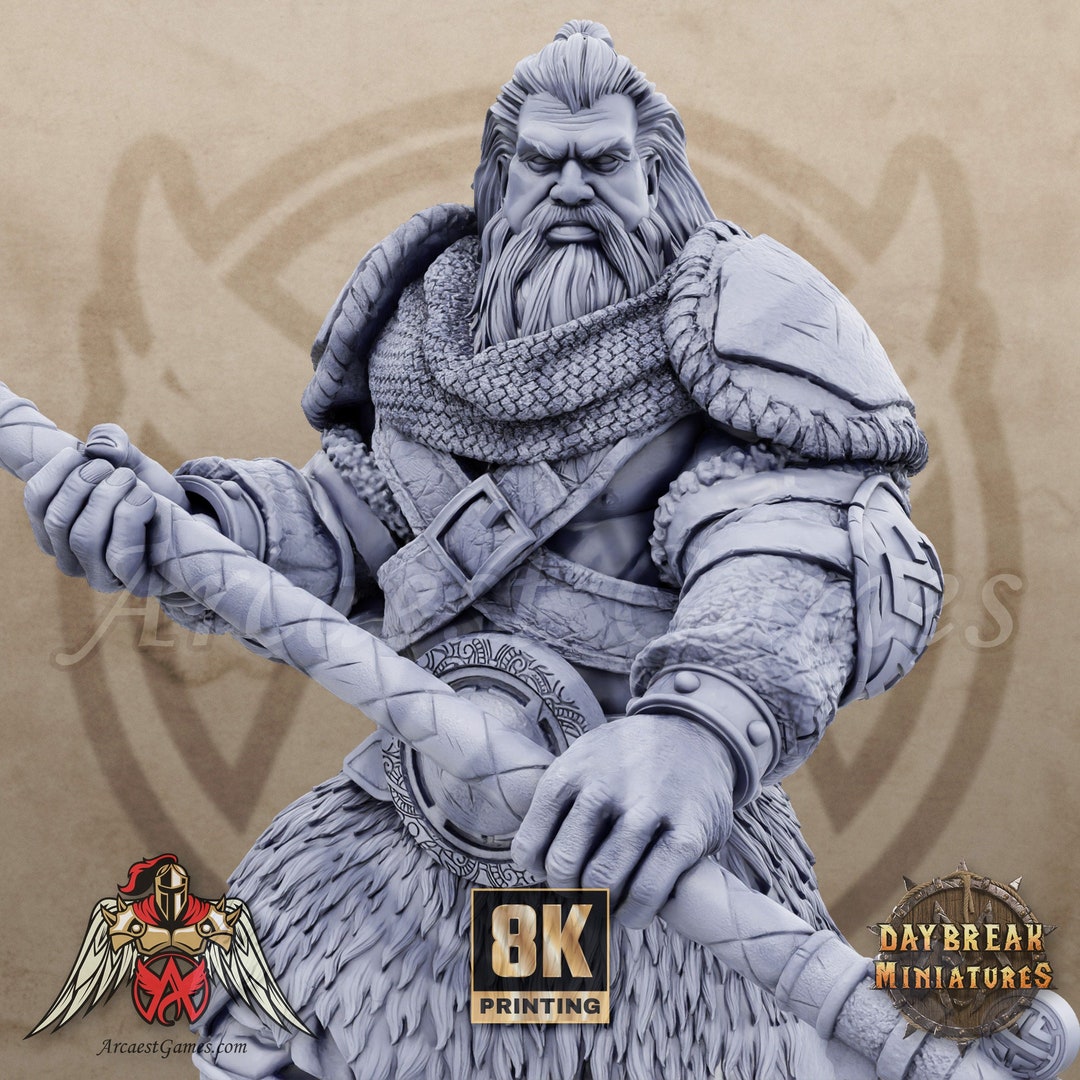 Viking Vidar Paleface Viking Miniature Dungeons and Dragons D&D Dnd ...