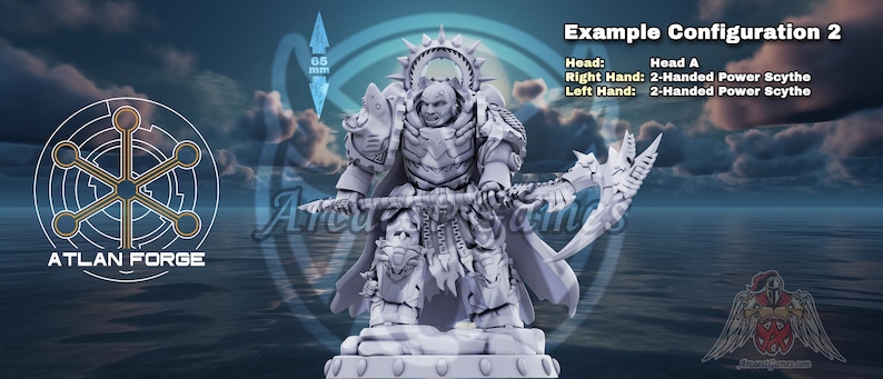 Wai-toa Shark Knight Aegis Captain Mini Grimdark Marine Tabletop ...
