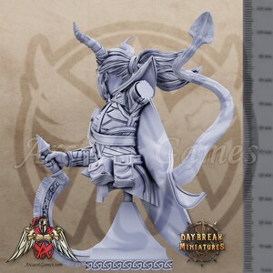 Gretchen Bylander Female Tiefling Bust to Paint Fantasy Tiefl Bust Dnd ...