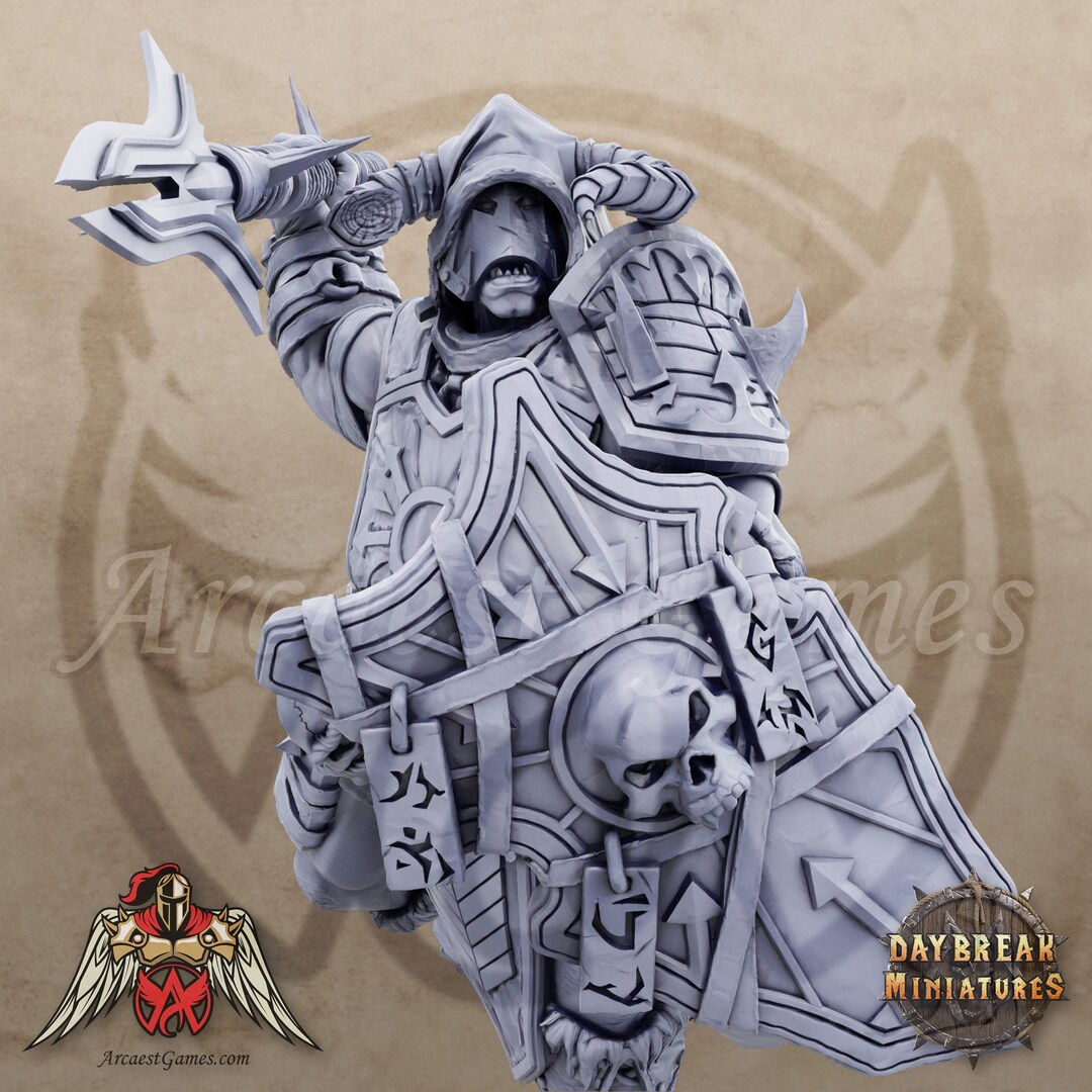 Baryonax 32mm Scale Barbarian Miniature Dungeons Dragons D&D Dnd Chaos ...