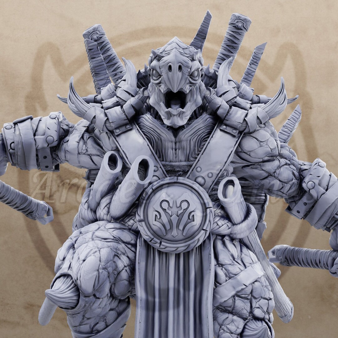 Doikar Tortle Dungeons Dragons Miniature Dnd Turtle Folk Mini ...