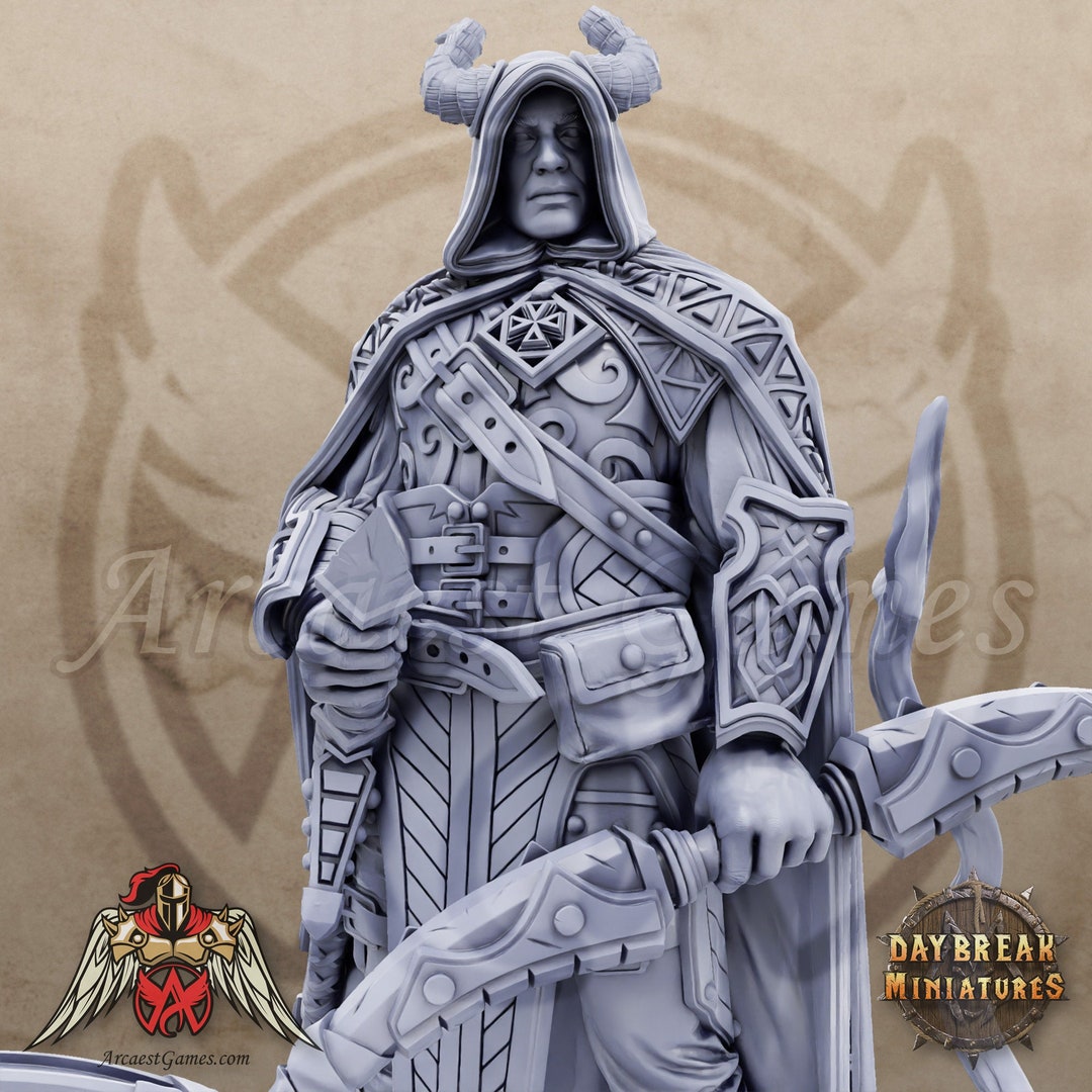 Horst 32mm Scale Tiefling Ranger Miniature Dungeons Dragons Dnd Tiefl ...