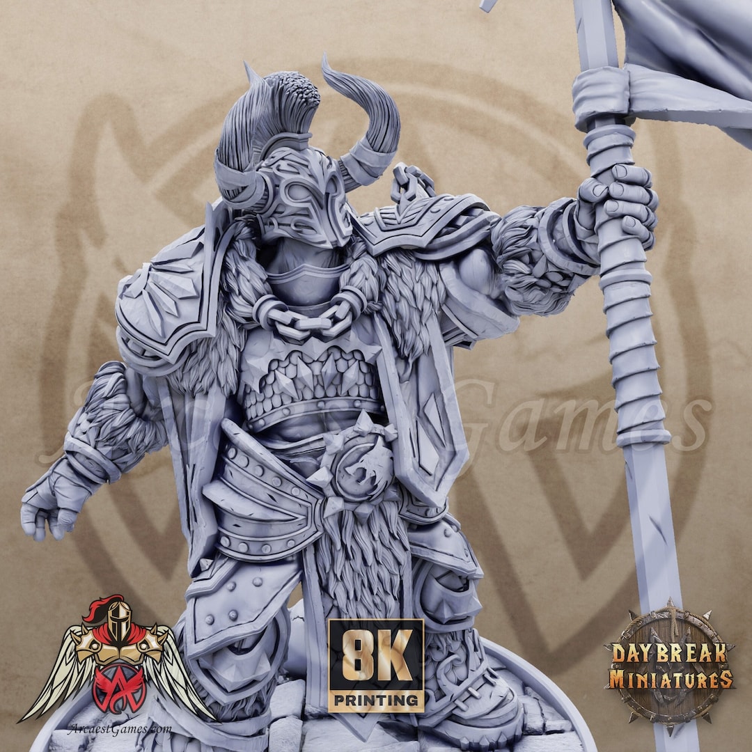 Hansel 32mm Scale Oathbreaker Paladin Chaos Knight Miniature Dungeons ...
