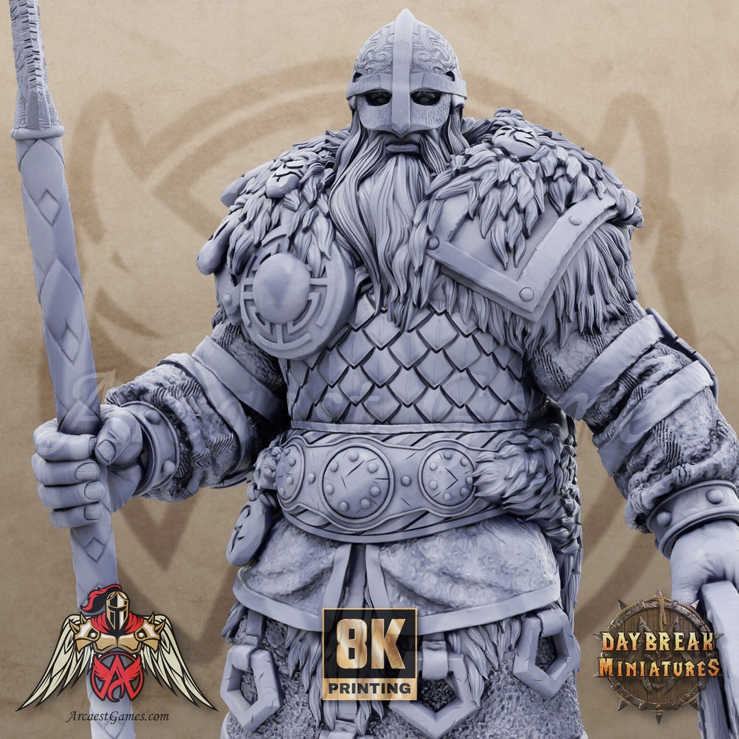 Oddalf of the Watch 32mm Scale Viking Miniature Dungeons Dragons Dnd ...