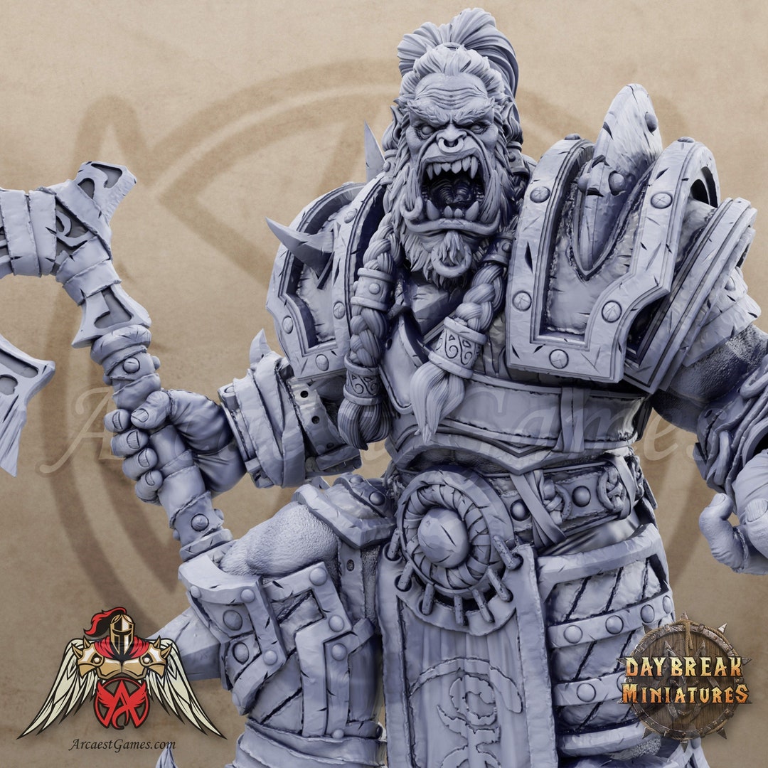 Lord Primo 32mm Scale Orc Miniature Dungeons Dragons Mini Dnd ...
