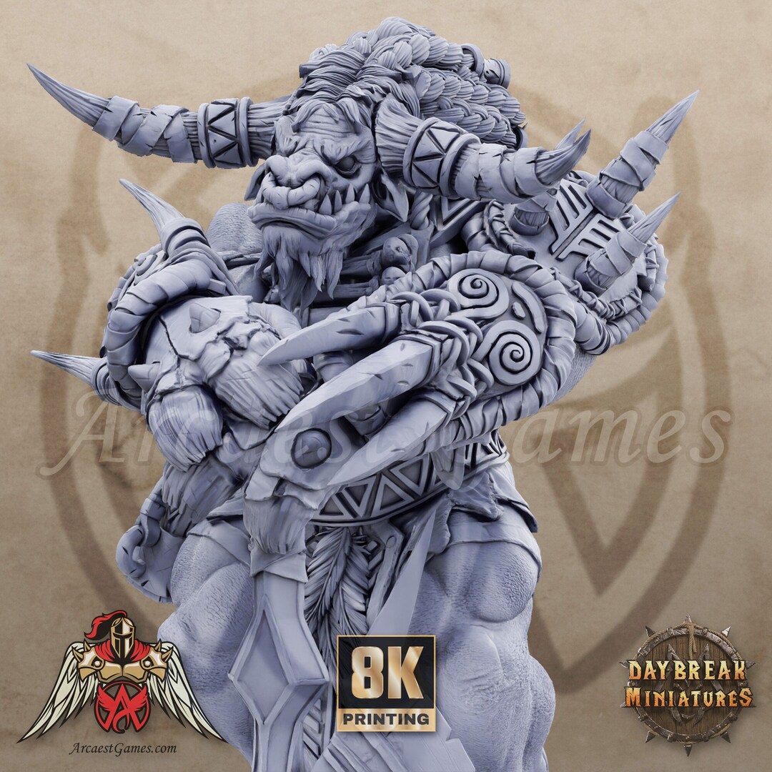 King Aristemnes Minotaur Dungeons Dragons Miniature Dnd Mini Tauren ...