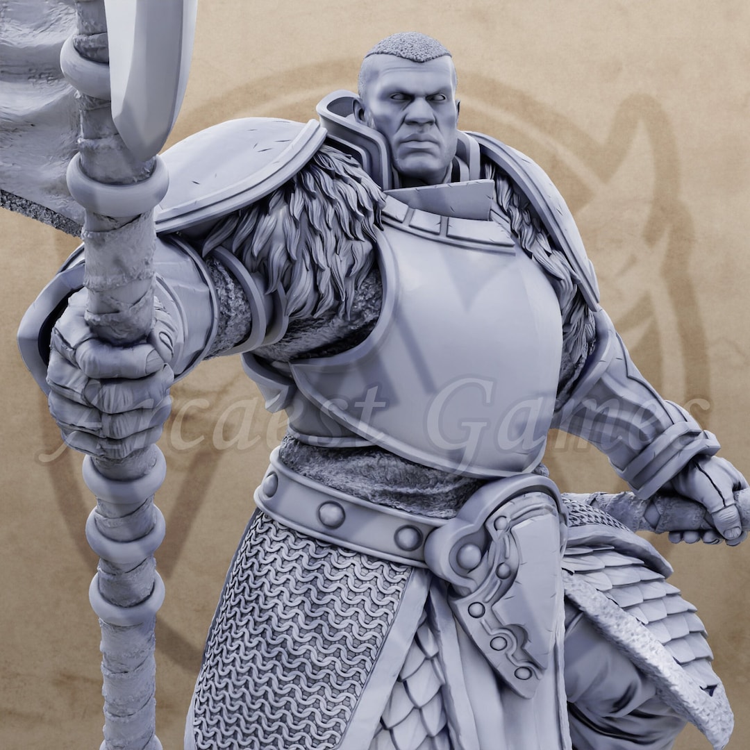Sir Nexthral Dusk Paladin Miniature Dungeons Dragons Dnd Mini 28mm 32mm ...